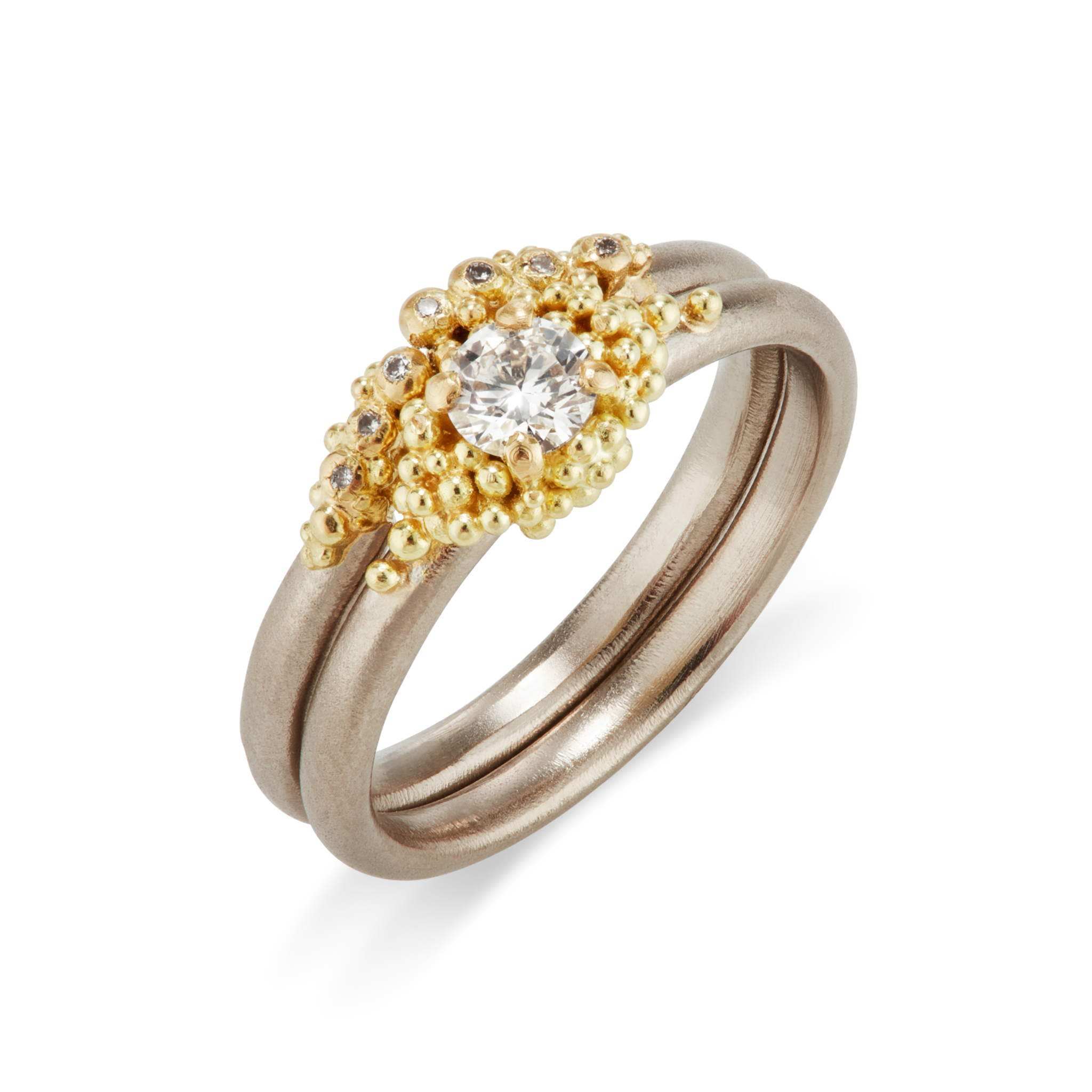 Contour Granule Ring - mixed metals – Hannah Bedford