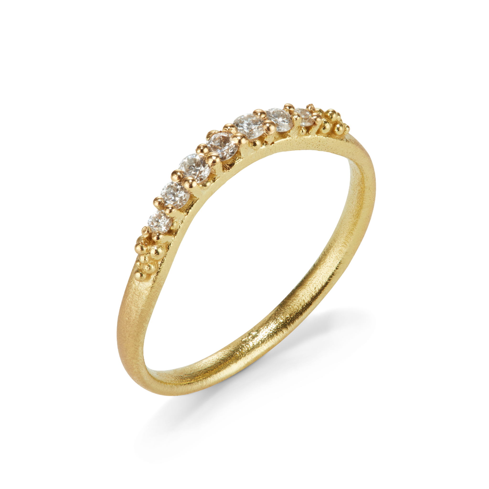 Diamond Contour Ring - 7 diamonds – Hannah Bedford