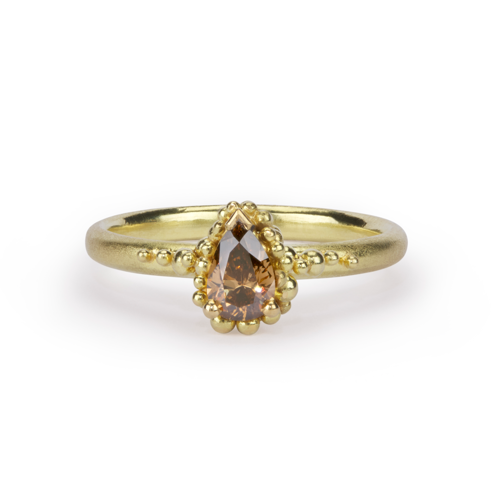 Pear Shaped Diamond Cluster Ring – Hannah Bedford