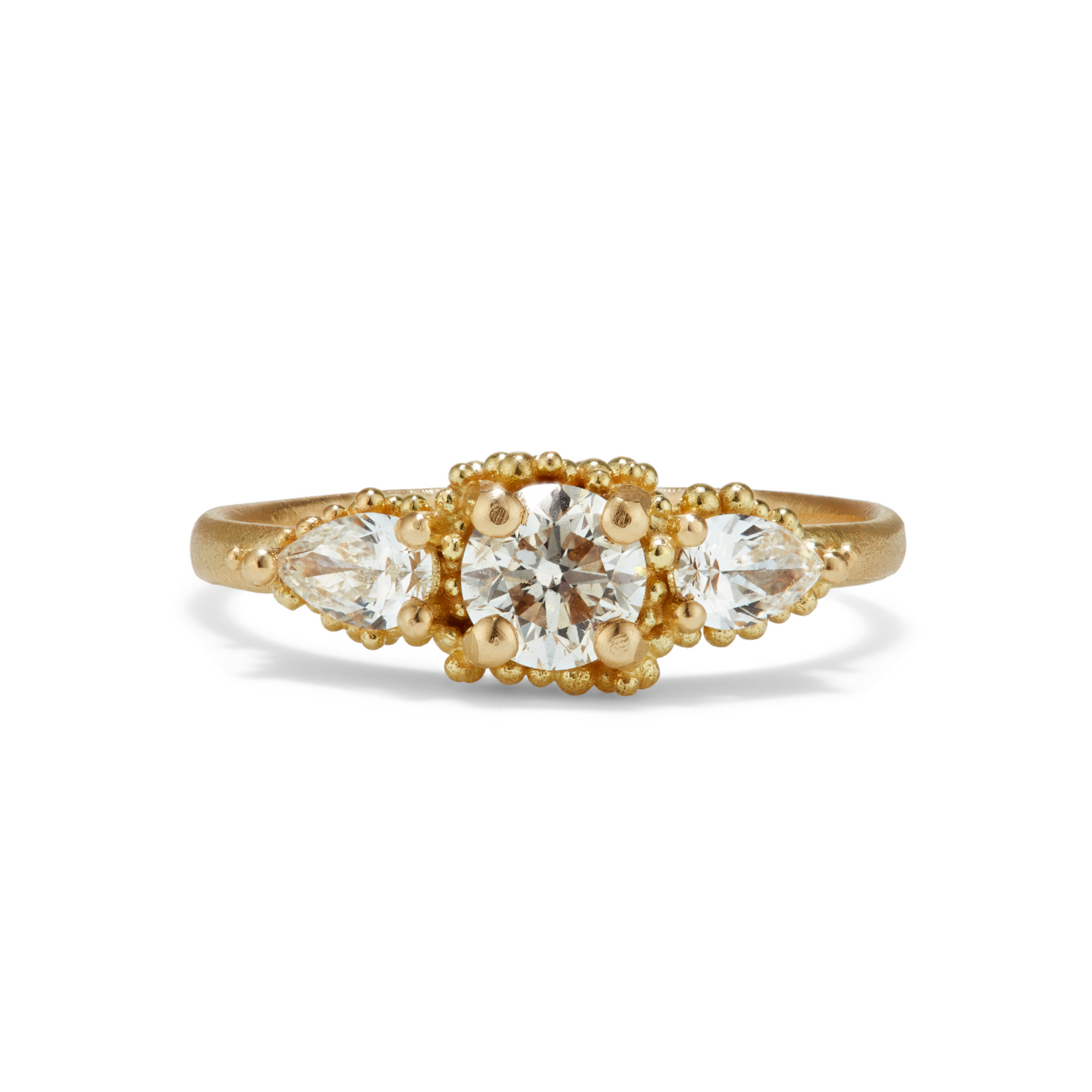 Round & Raindrop Diamond Cluster – Hannah Bedford