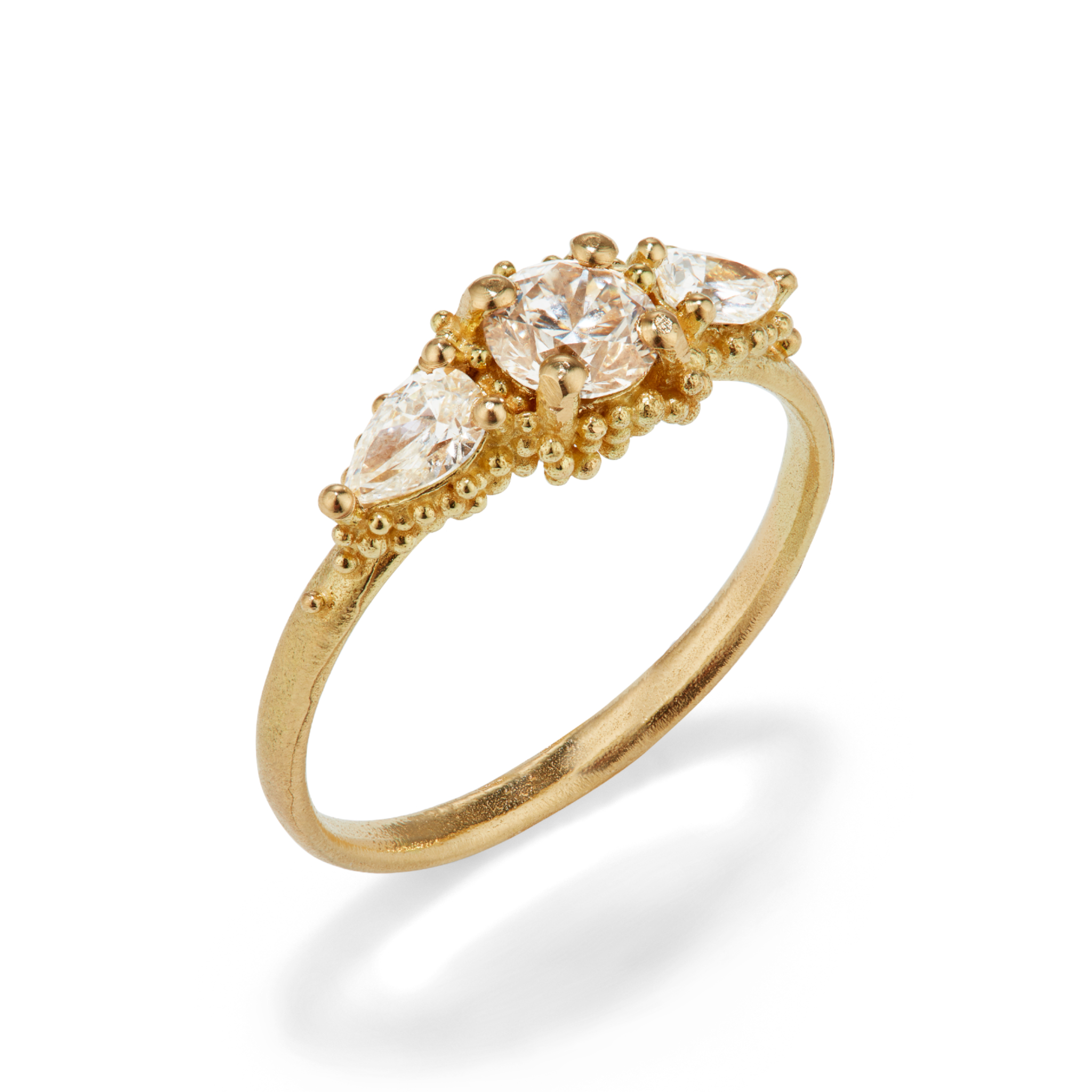 Round & Raindrop Diamond Cluster – Hannah Bedford