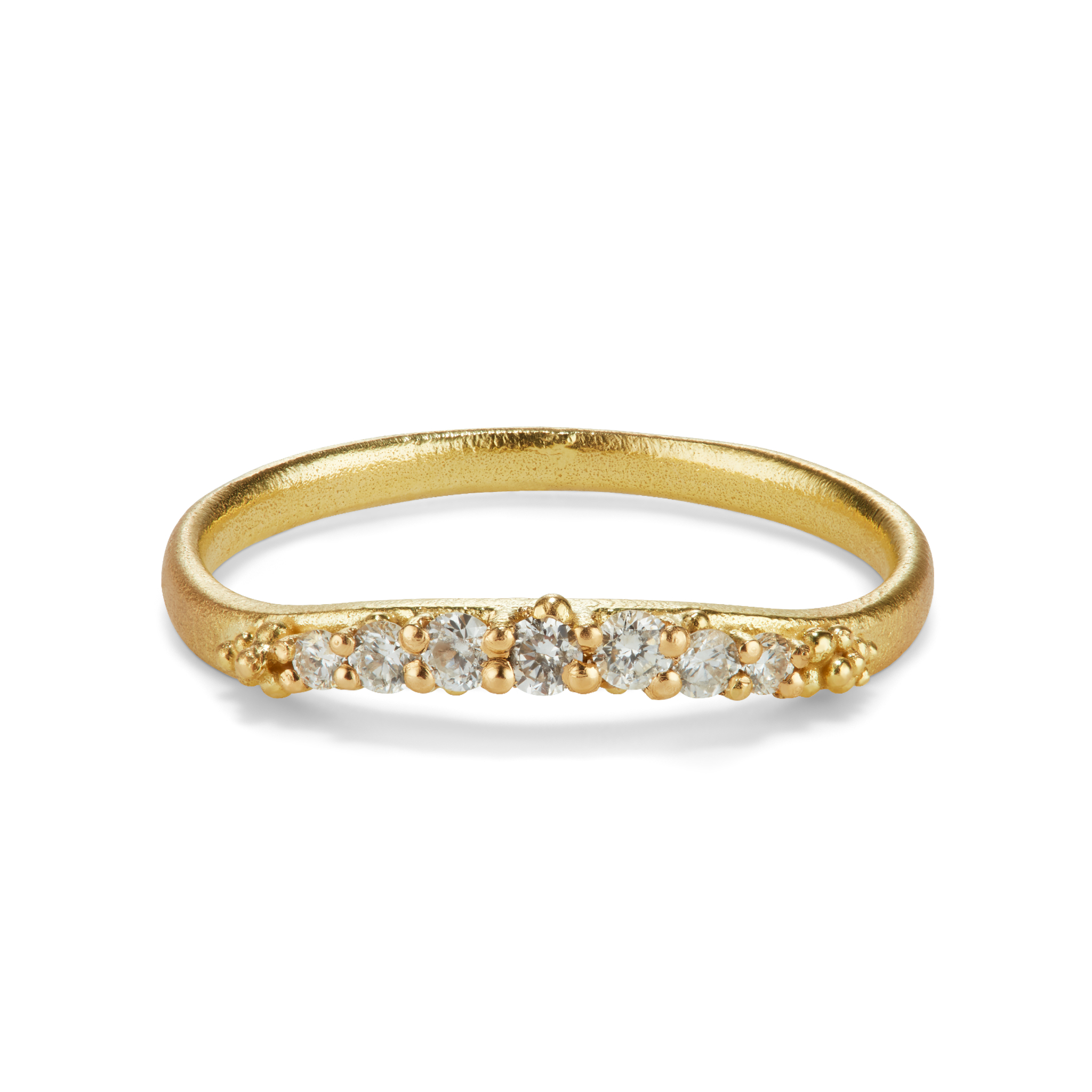 Diamond Contour Ring - 7 diamonds – Hannah Bedford